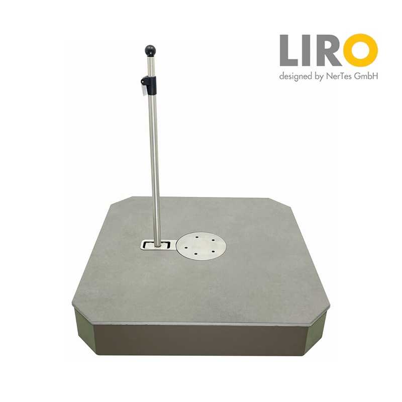 LIRO Rollensockel Maxi Plus mit Keramikplatte, 240 kg